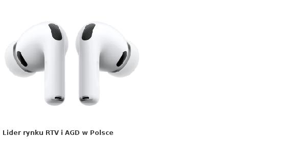 Słuchawki Apple – niskie ceny i szeroki wybór modeli | RTV EURO AGD