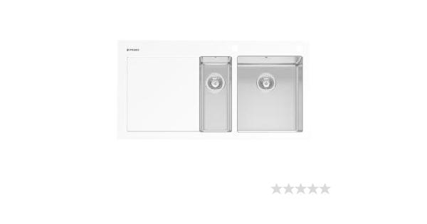 Zlewozmywak Pyramis Crystalon (100 x 52) 1 1/2 B 1D R (biały) - Opinie ...