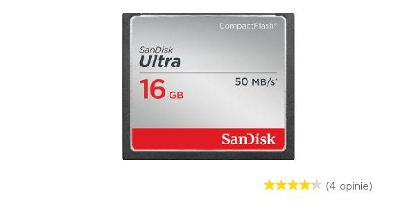 SanDisk Ultra Compact Flash 16GB - Opinie, Cena - RTV EURO AGD