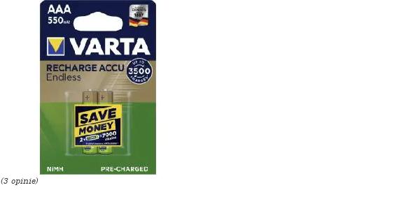 Akumulatorki VARTA Rechargeable ACCU Endless AAA 550mAh 2szt. - Opinie ...