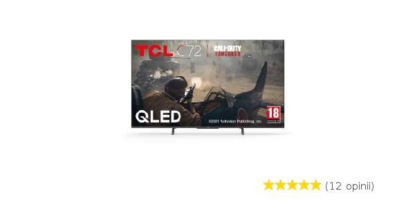 Telewizor TCL 65C725 65" QLED 4K Android TV Dolby Vision Dolby Atmos ...