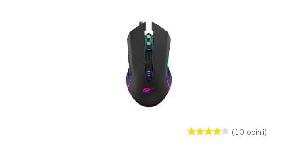 Myszka gamingowa Havit GAMENOTE MS1018 RGB Czarny - Opinie, Cena - RTV EURO AGD