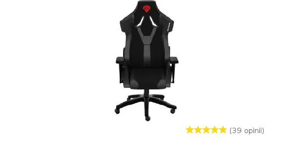 Genesis Nitro 650 Gamingowy do 150kg Skóra ECO Tkanina Czarny - Dobra ...
