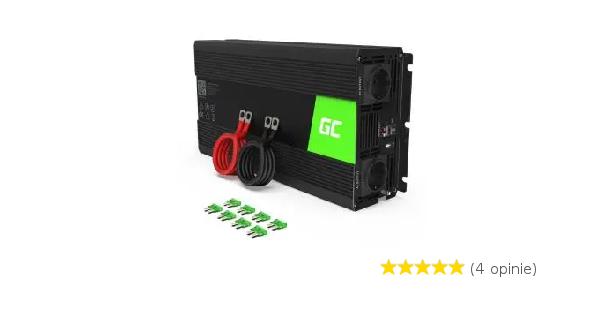 Przetwornica Green Cell INV22 12V na 230V 1500W/3000W Czysta sinusoida ...