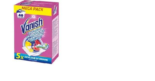 Vanish Color Protect zapobiegające farbowaniu tkanin 40 prań 20 szt ...
