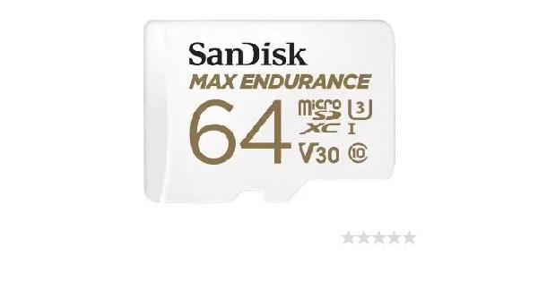 Karta pamięci SANDISK Max Endurance microSDHC 64GB Class 10 UHS-I/U3 ...