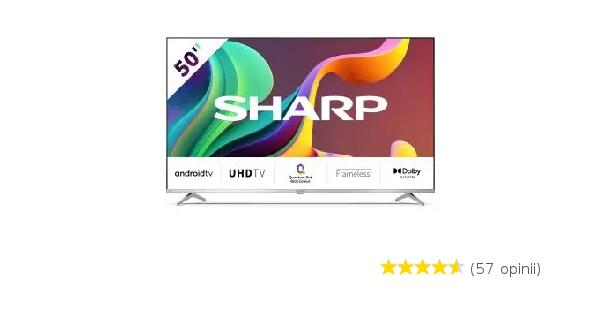 Telewizor Sharp 50FP5EA 50" QLED 4K Android TV Dolby Vision DVB-T2 - Opinie, Cena - RTV EURO AGD
