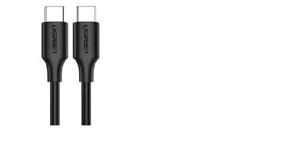 Kabel UGREEN USB-C do USB-C PD US286 Power Delivery 60W 1m Czarny ...