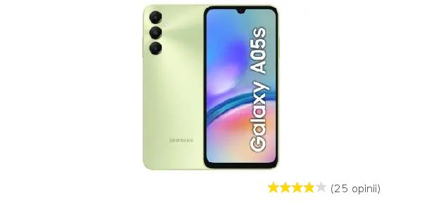 Smartfon Samsung Galaxy A05s 4/64GB 6,70" 90Hz 50Mpix Zielony - Opinie, Cena - RTV EURO AGD