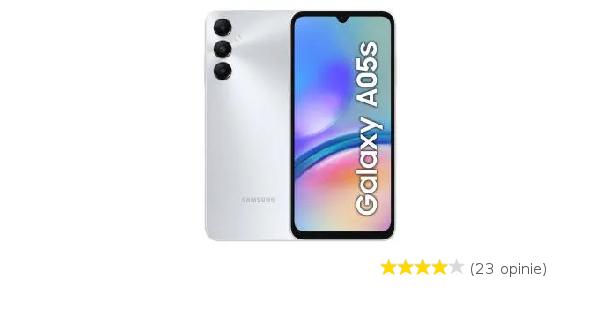 Smartfon Samsung Galaxy A05s 4/64GB 6,70" 90Hz 50Mpix Srebrny - Opinie, Cena - RTV EURO AGD