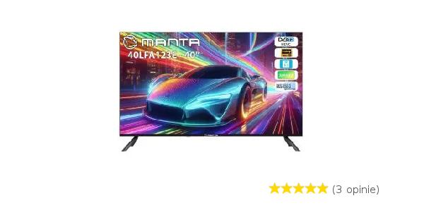 Telewizor Manta 40LFA123E 40" LED Full HD Smart TV DVB-T2 - Opinie, Cena - RTV EURO AGD