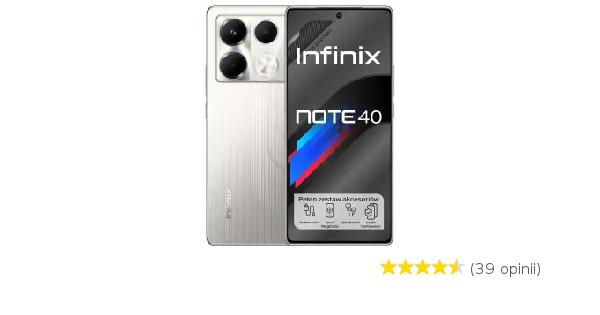Smartfon Infinix Note 40 8/256GB 6,78" 120Hz 108Mpix Racing Grey ...