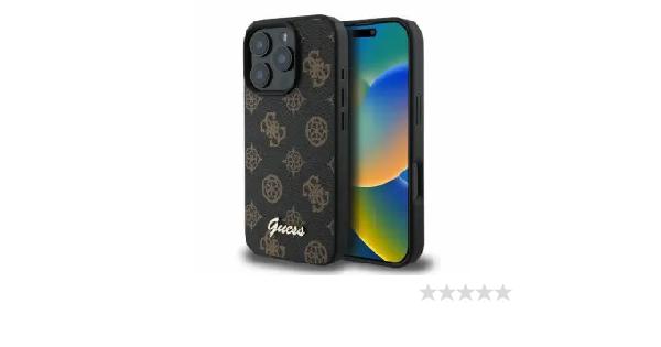 Etui Guess Peony Script MagSafe do iPhone 16 Pro Max Czarny - Opinie ...