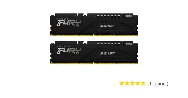 Pamięć RAM Kingston FURY Beast DDR5 16GB (2 x 8GB) 5200 CL36 Czarny ...