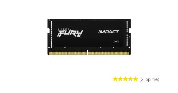 Pamięć Kingston FURY Impact DDR5 16GB 5600 CL40 SODIMM Czarny - Opinie ...