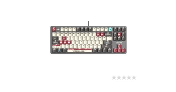 Klawiatura mechaniczna A4tech Bloody S87 Pixels Red BLMS RED Plus Szary ...