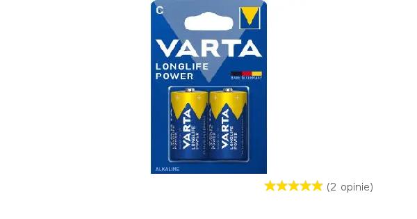 Baterie VARTA LR14 Longlife Power 2szt. - Opinie, Cena - RTV EURO AGD