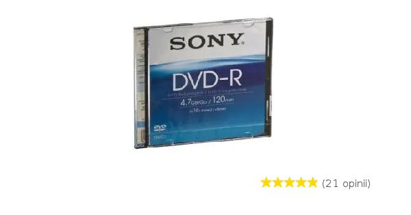 Sony DVD-R Slim case x16 1szt. - Dobra cena, Opinie w Sklepie RTV EURO AGD