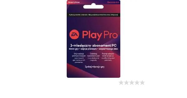 EA Play Pro 1 miesiąc [kod aktywacyjny] abonament na PC - Dobra cena ...